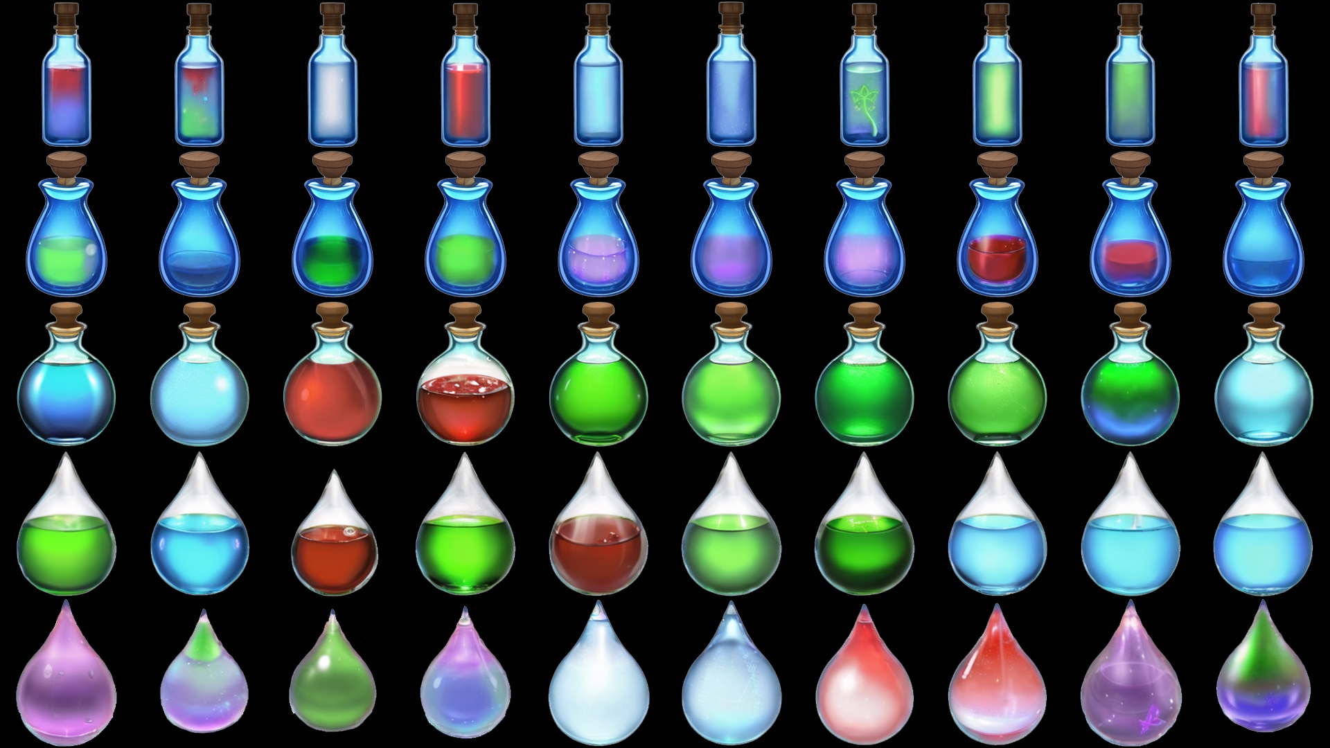 Potion Icons Pack1 in 2D Assets - UE Marketplace